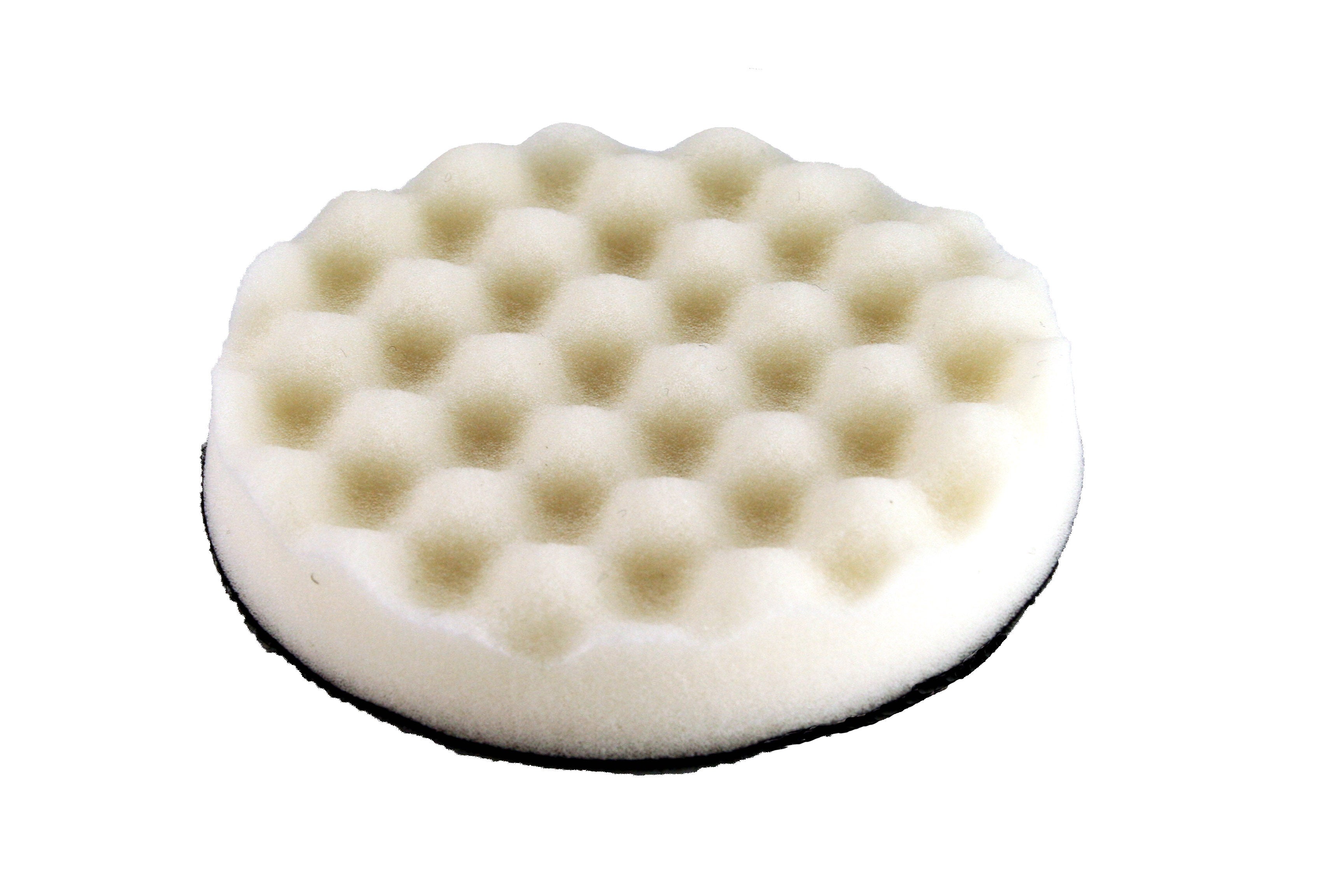 Hook and Loop White Waffle Foam Pad Buffer Sponge - Set of 3 Pieces ...